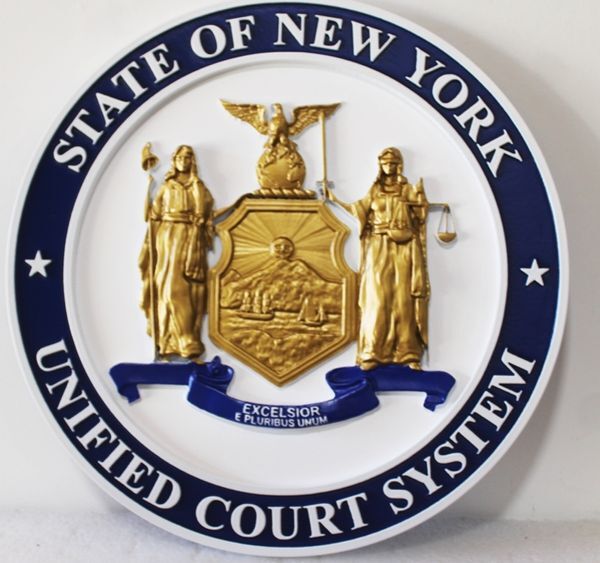 Carved 3D Bronze, Brass, Silver, Wood or Painted Court Plaques