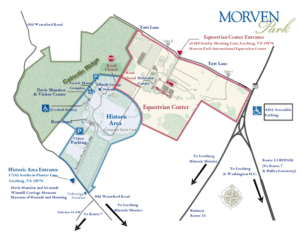 Additional Maps : Plan Your Visit : Mansion & Grounds : Morven Park