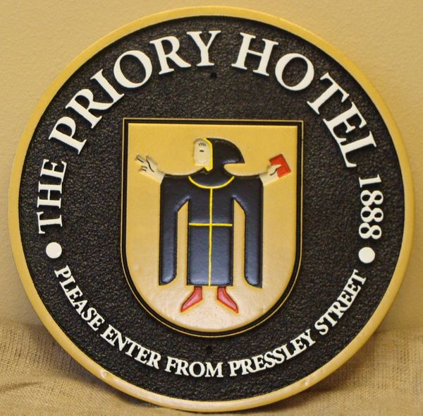 Carved wood hotel, motel, inn, and B&B signs