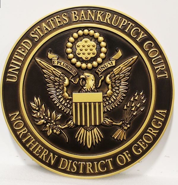 Carved 3-D Wood, Bronze, Brass, Silver or Painted Court Plaques