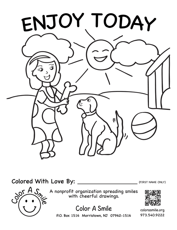 Download Fun Coloring Pages to Volunteer- Color A Smile