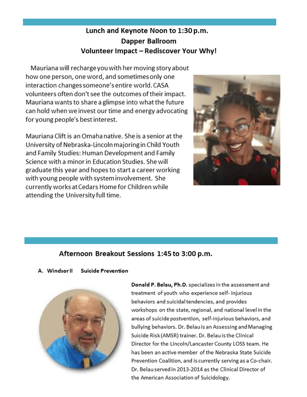 Session Descriptions : Nebraska CASA Association