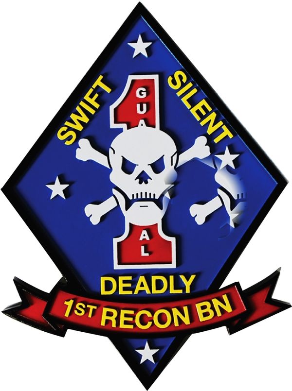 3D Painted, Wood, Bronze, Brass, Silver Marine Corps Plaques