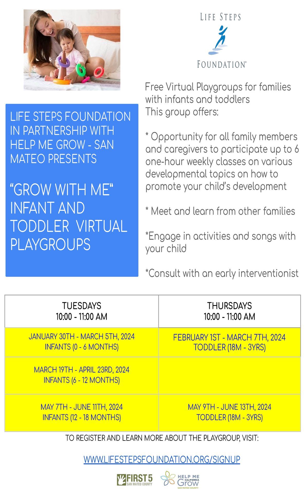 Life Steps Foundation Grow With Me Playgroup