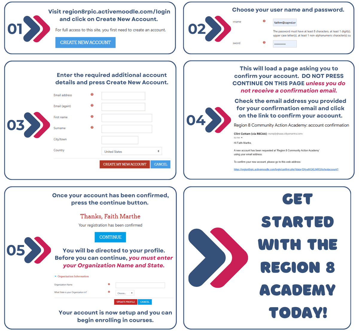 How to sign up for Region 8 Moodle : Region 8 Academy : Online Learning ...