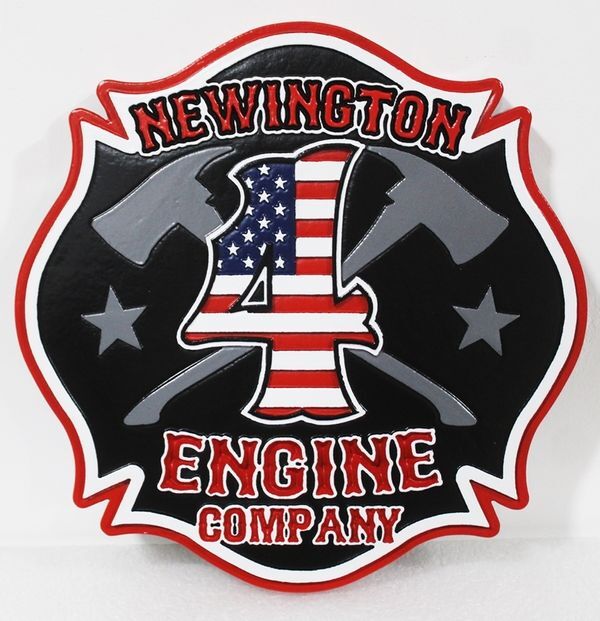 3D Brass,Silver, Painted Firefighter Badge & Patch Plaques