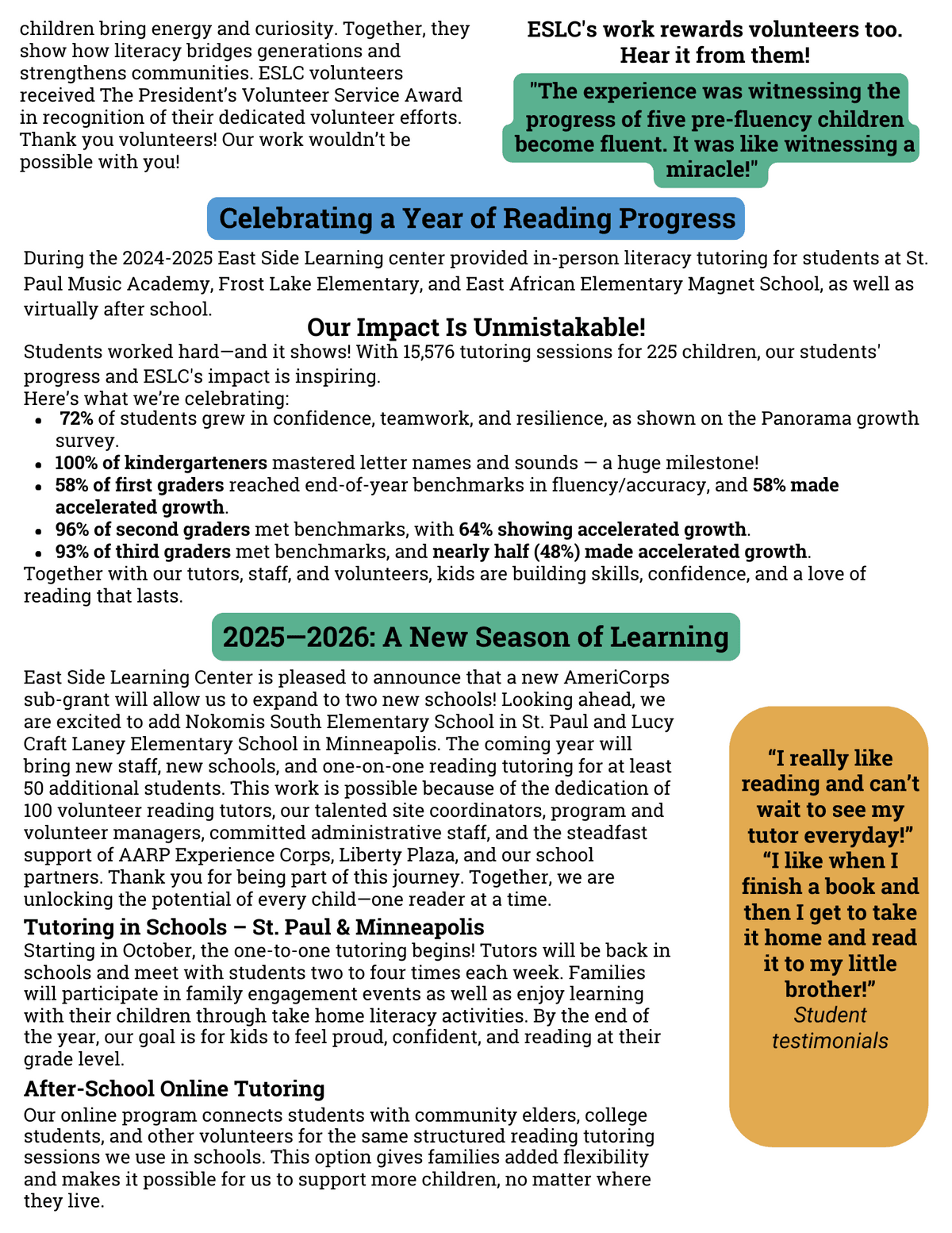 Summer 2025 Newsletter : Newsletters : News : East Side Learning Center