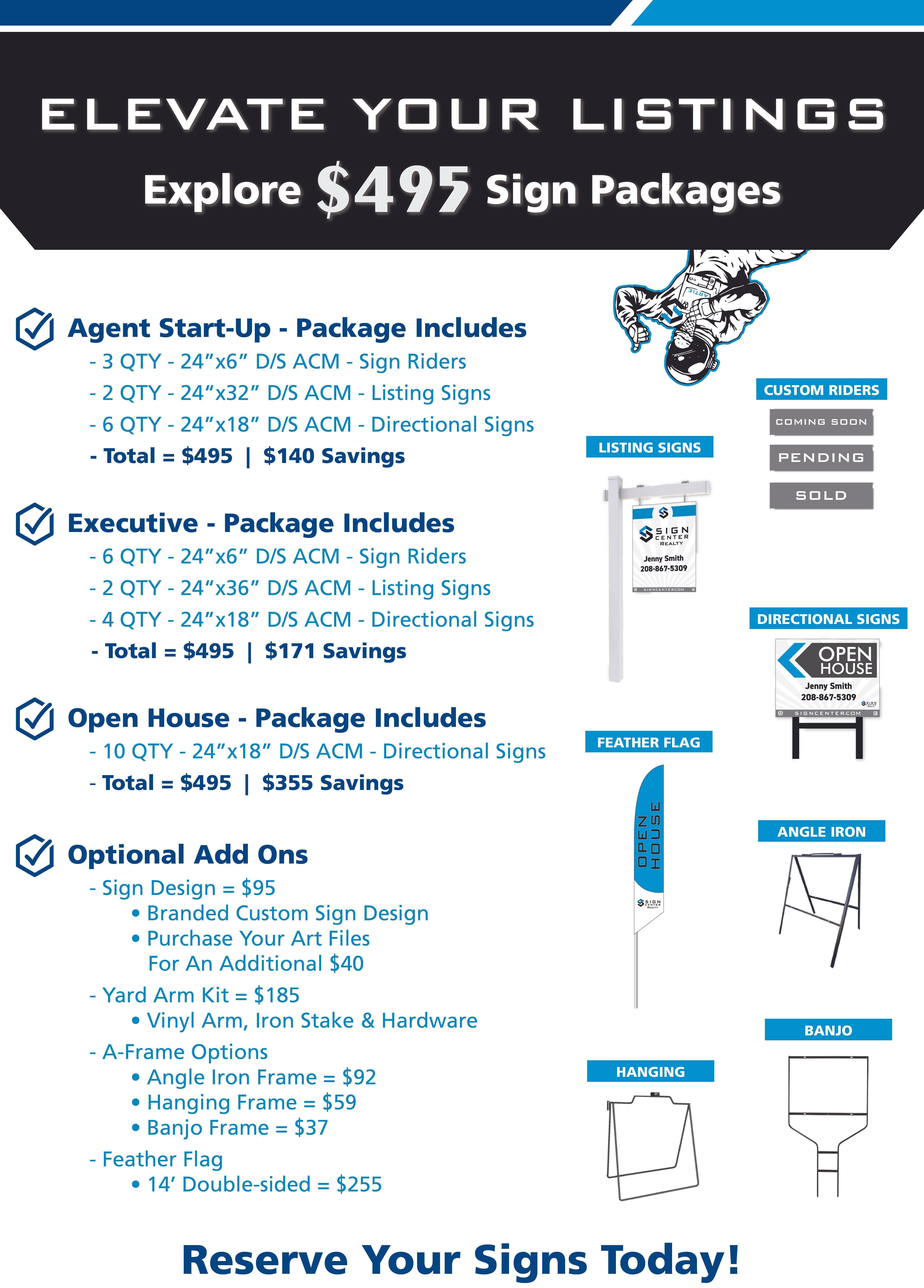 Exclusive $495 Sign Packages : Promo : The Sign Center