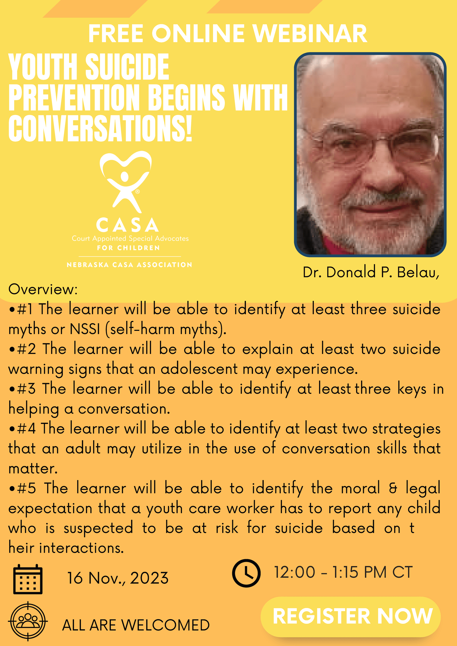 CASA Training Opportunities : Nebraska CASA Association