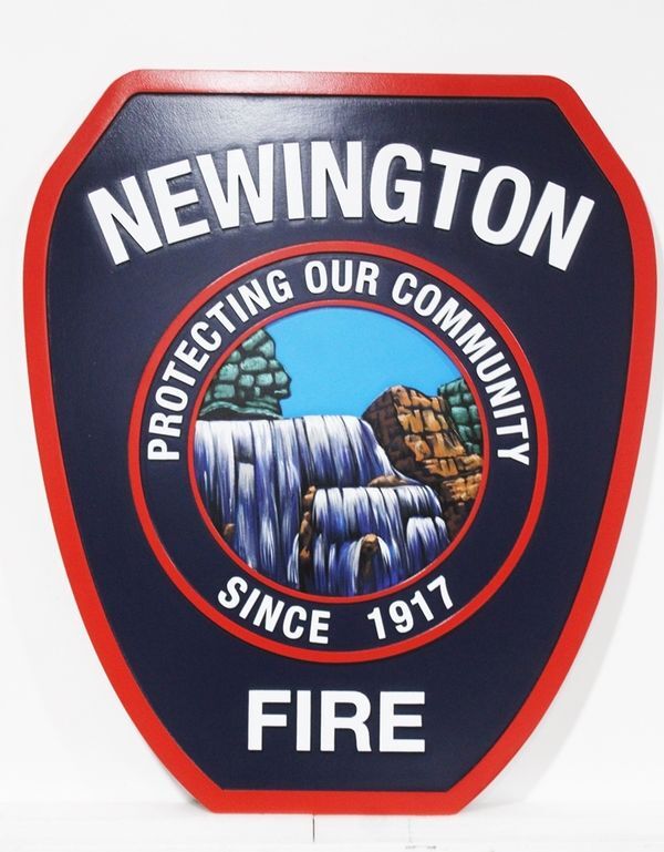 3D Brass,Silver, Painted Firefighter Badge & Patch Plaques