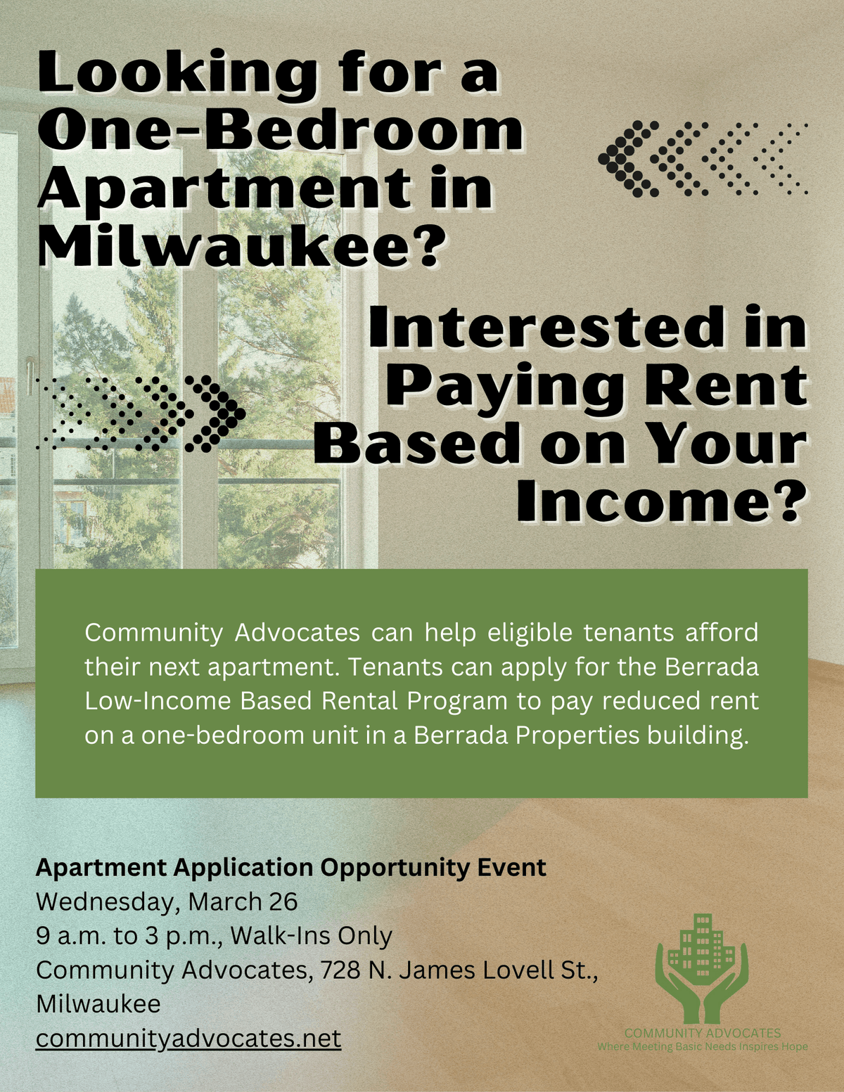 Berrada Apartment Application Opportunity Event : Event Calendar ...