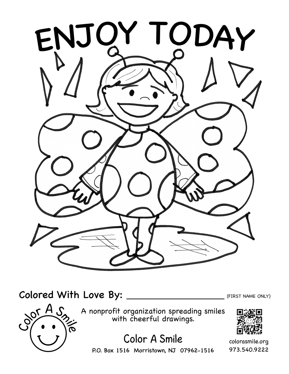 Download Fun Coloring Pages to Volunteer- Color A Smile