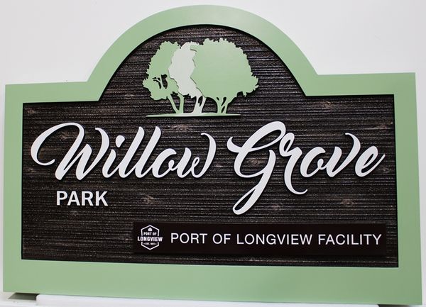 community and private park and garden signs