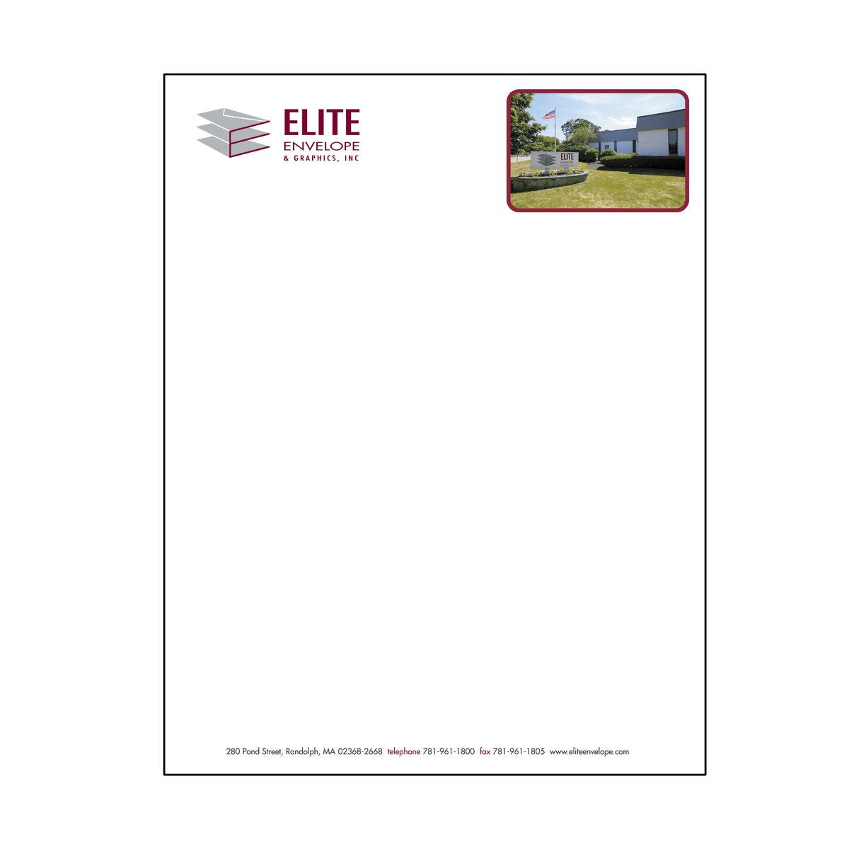 Letterheads | Elite Envelope and Graphics