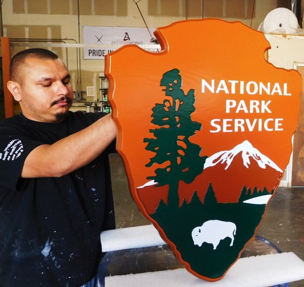 wooden park signs, RV park signs, campgrounds, hiking trails