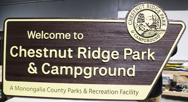 wooden park signs, RV park signs, campgrounds, hiking trails