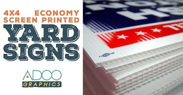 4x4 Corrugated Yard Signs