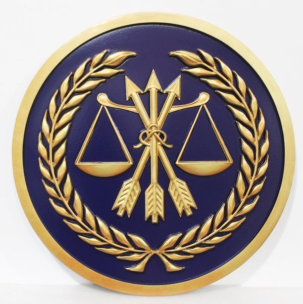 Carved 3D Bronze, Brass, Silver, Wood or Painted Court Plaques