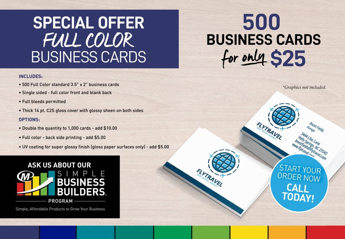 Special Offer on Business Cards | Rx Minuteman Press