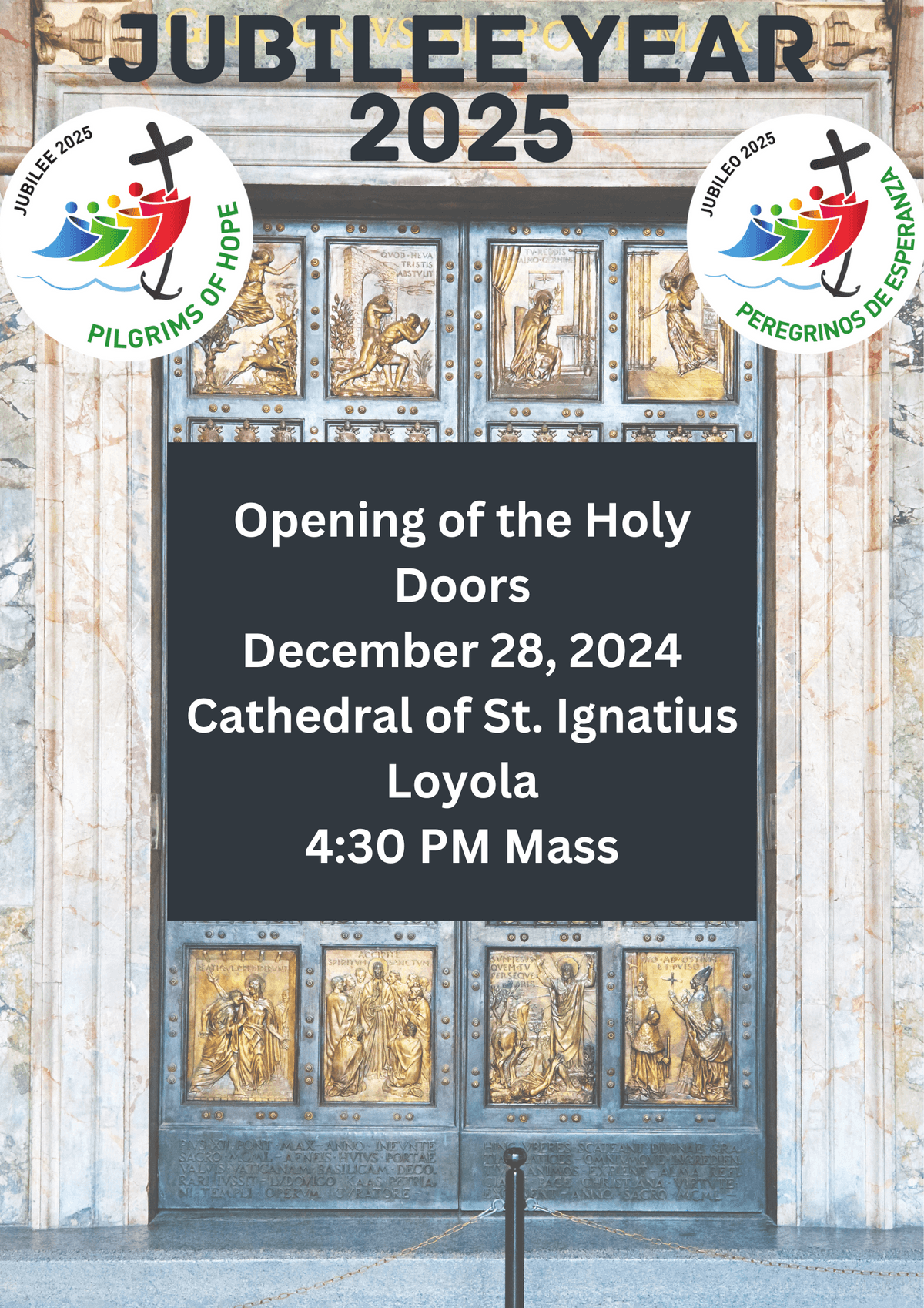 Opening of the Holy Doors for the 2025 Jubilee Year of Hope : DPB ...