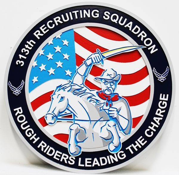 3D Painted, Wood, Bronze, Brass, Silver Air Force Plaques