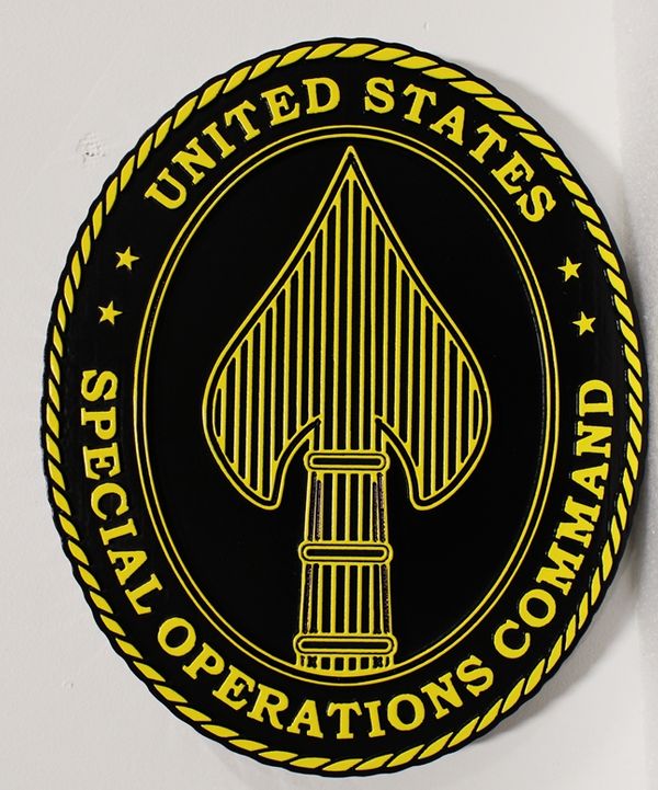 3D Painted, Wood, Bronze, Brass, Silver Army Plaques