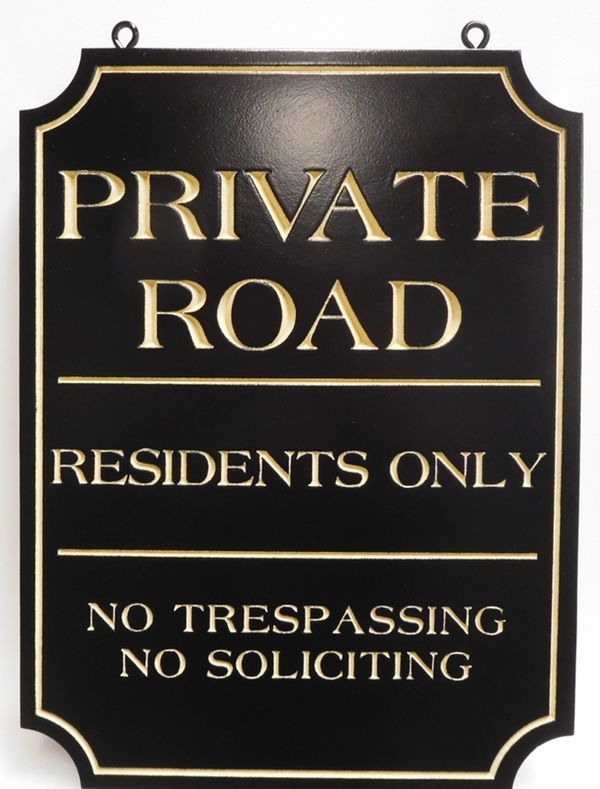 Custom Wood Street, Traffic and Parking Signs