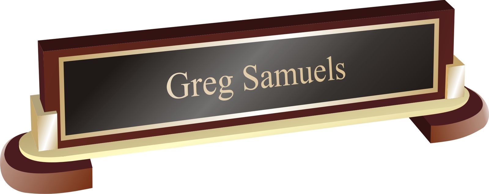 Executive Desk Plates by Signsations