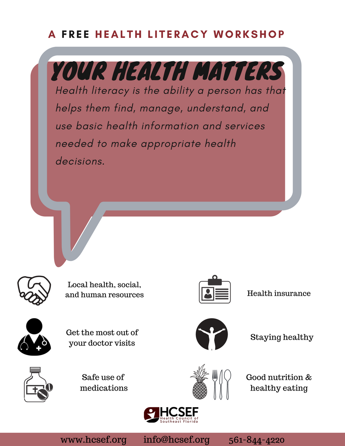 Health Literacy : Programs & Initiatives : Health Council of Southeast ...