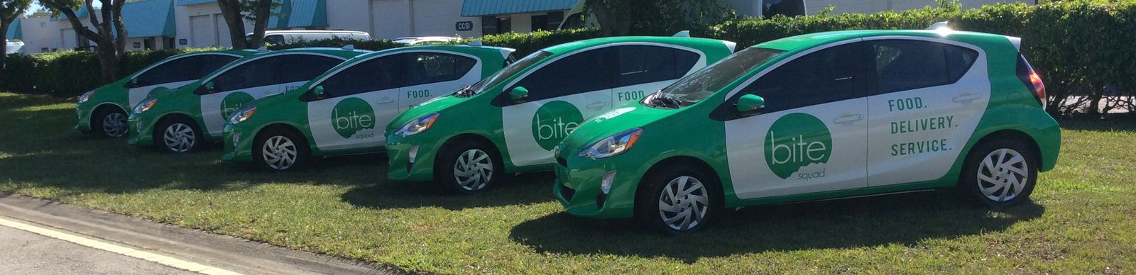 Vehicle Wrap Fleet in Boca Raton, FL for Bite Squad | Sign Partners