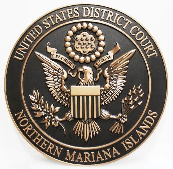 Carved 3-D Wood, Bronze, Brass, Silver or Painted Court Plaques