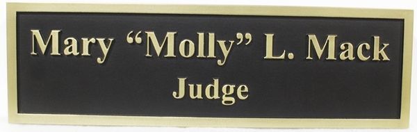 Carved 3D Bronze, Brass, Silver, Wood or Painted Court Plaques