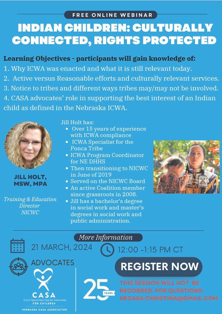 CASA Training Opportunities : Nebraska CASA Association