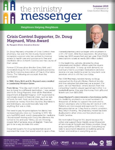 Crisis Control Ministry : News & Events : Newsletters