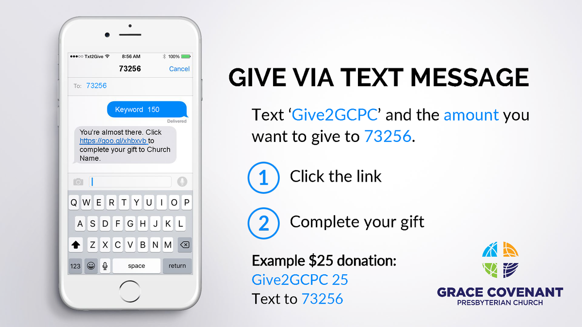 Giving : About Us : Grace Covenant Presbyterian Church