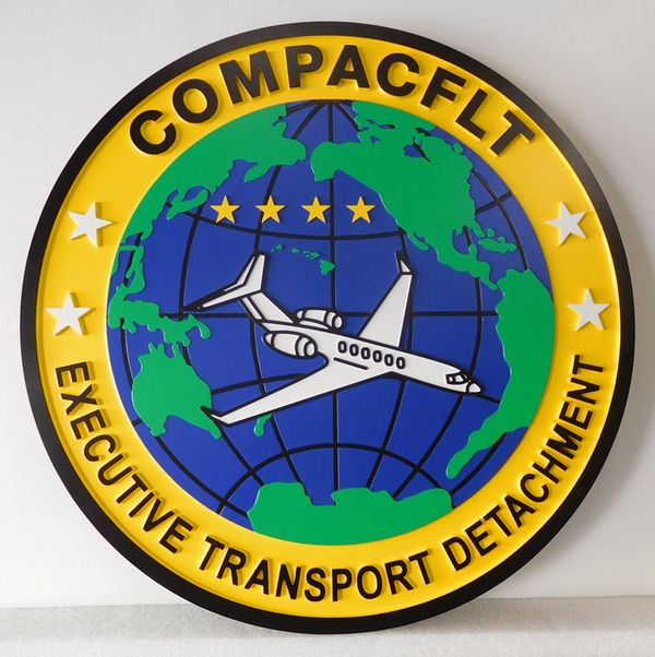 Carved 3D Painted, Wood, Bronze, Brass, Silver Navy Plaques