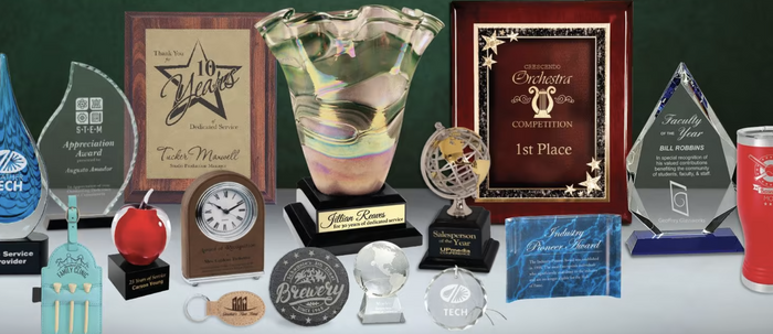 Custom Corporate Awards in Latrobe & Greensburg | Unity Printing