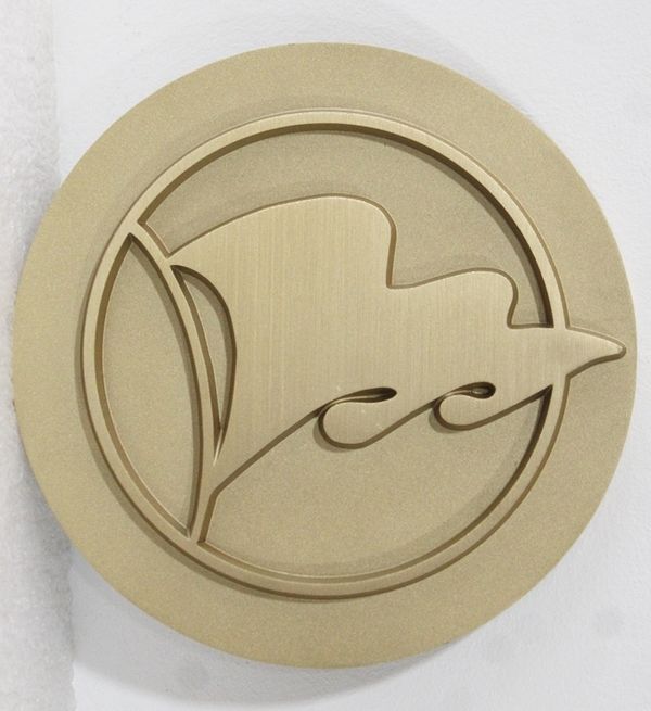 Carved 3-D Wood, Bronze, Brass, Silver or Painted Club Emblem Plaques
