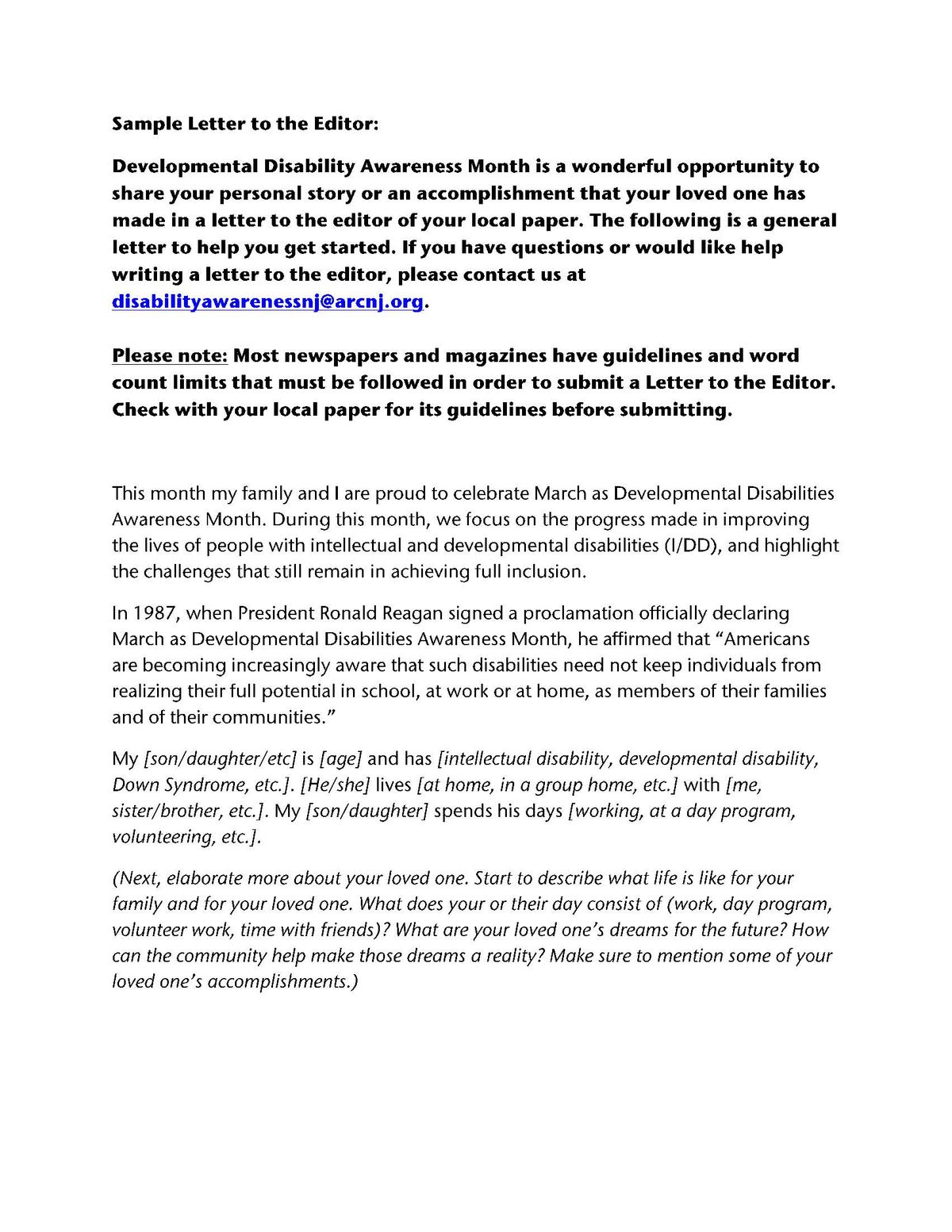 Introduction and Resources : Developmental Disability Awareness Month ...