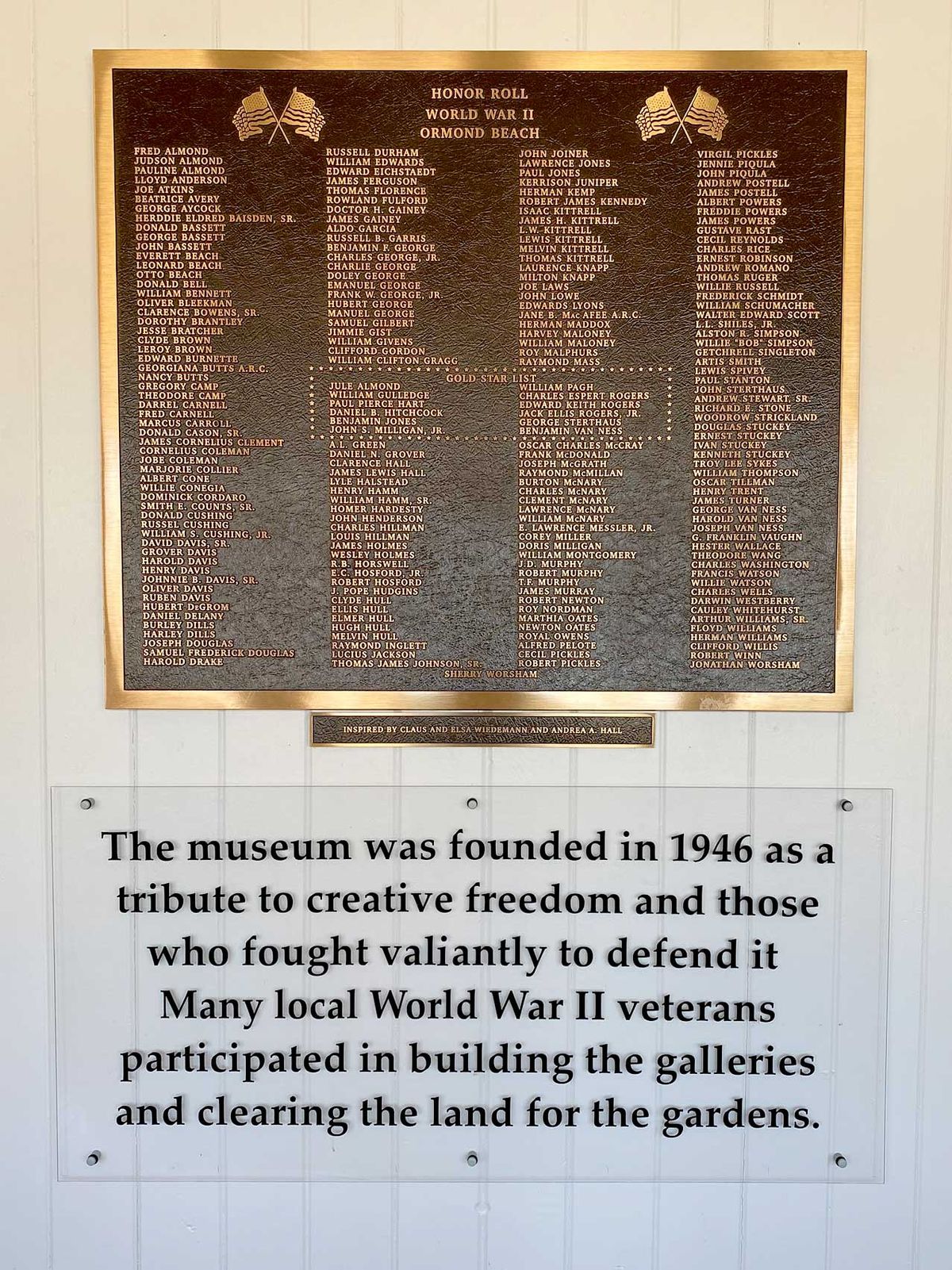 Military Tributes | Ormond Memorial Art Museum & Gardens