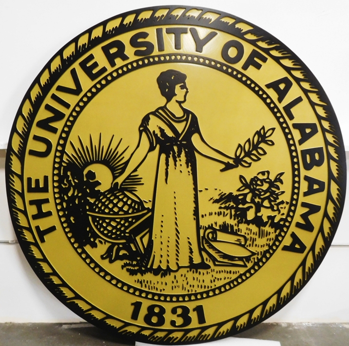 3-D Wood,Bronze,Gold,Painted College Seal Wall/Podium Plaques