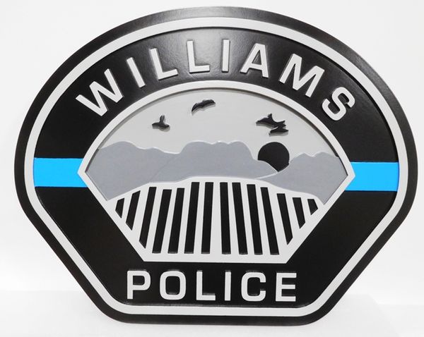 3D Brass,Silver, Painted or Wood Police Badge & Patch Plaques