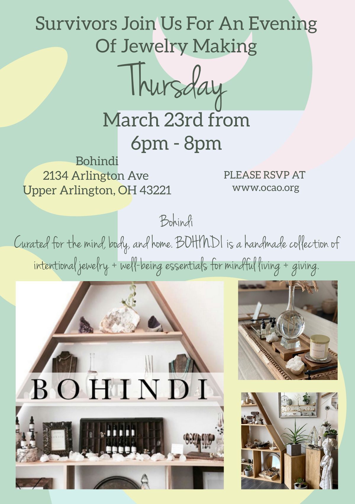 Jewelry Making : Event Calendar : News & Events : Ovarian Cancer ...