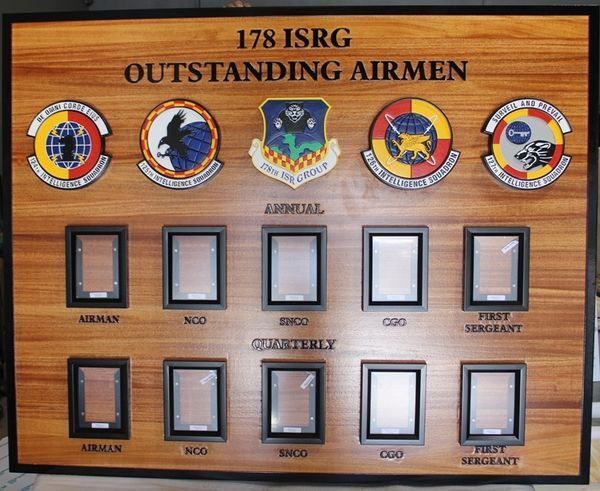 3D Painted, Wood, Bronze, Brass, Silver Air Force Plaques
