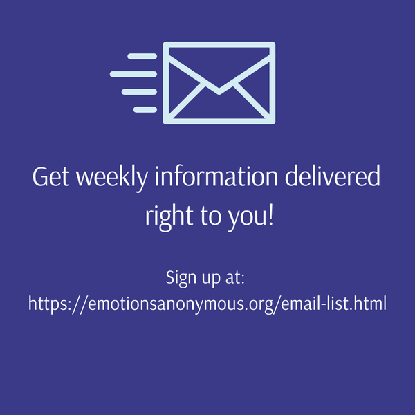 Emotions Anonymous 12 Step Program of recovery