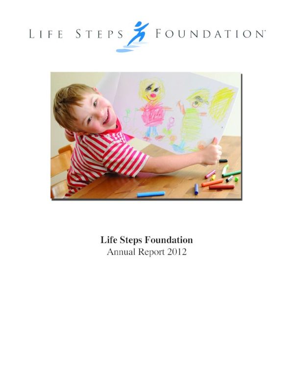 Life Steps Foundation, Annual Reports, California