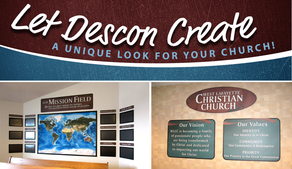 Church Signs Indoor | Directional Signs | Custom Signs | Descon