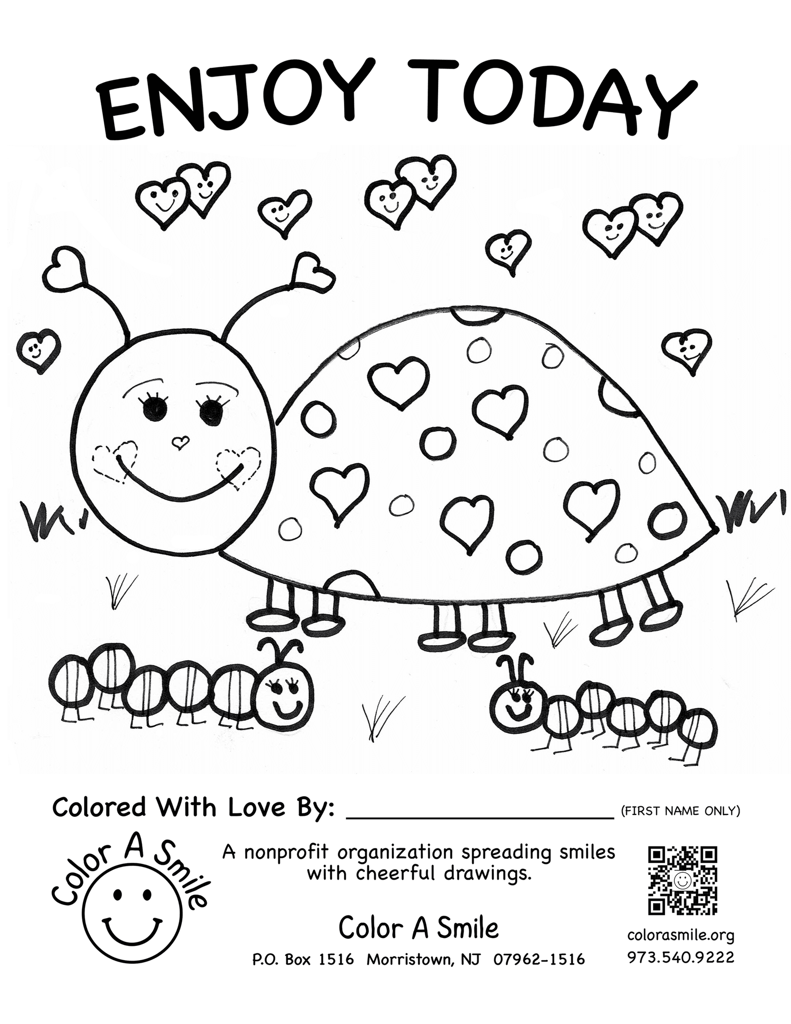 Download Fun Coloring Pages to Volunteer- Color A Smile