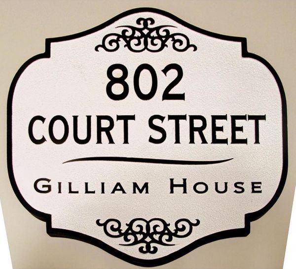 custom carved wood house signs from Art SignWorks