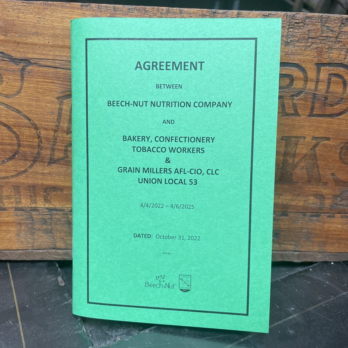 Union Agreement Books/ Union Contract Books/ Union Printing
